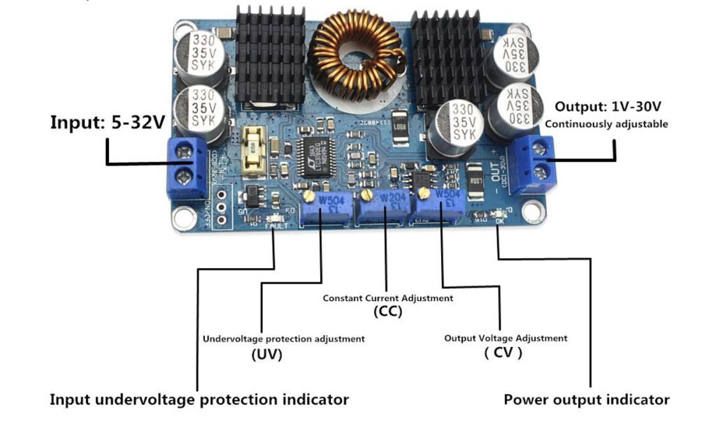 LTC3780 DC-DC Step-up Module – Electronics Components